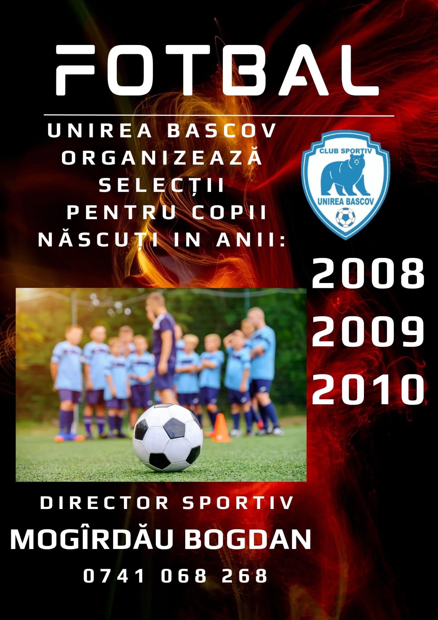 C.S. Unirea Bascov te invită să faci parte din club! Află care sunt ...